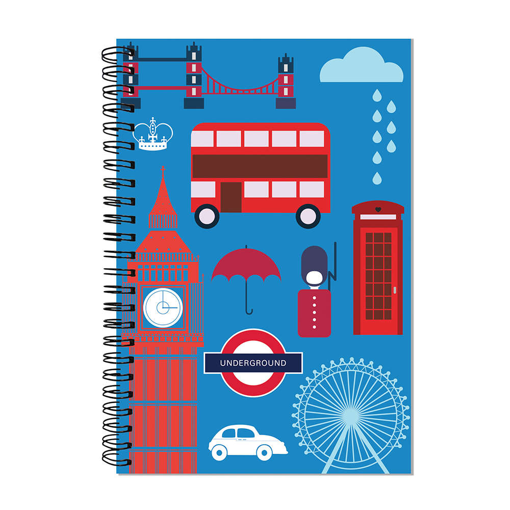 Shop Online A5 Size Spiral Notebook London Theme At 280 Shop Online A5 Size Spiral Notebook London Theme At 280
