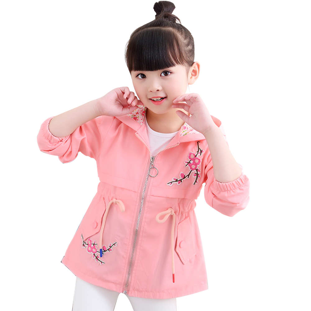 Shop Online Girls Pink Floral Print Full-Sleeve Fleece Jacket at ₹949