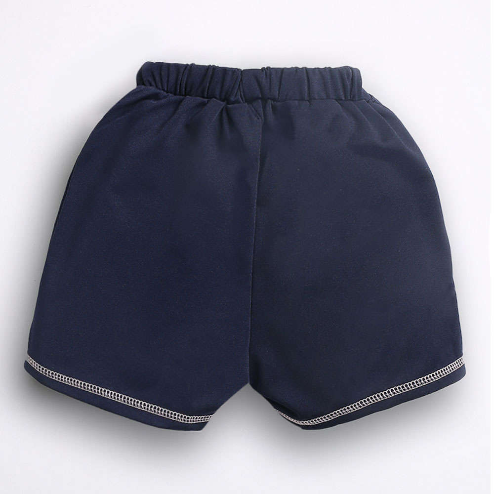 Shop Online Girls Pink Text Print T-shirt And Shorts Set at ₹679