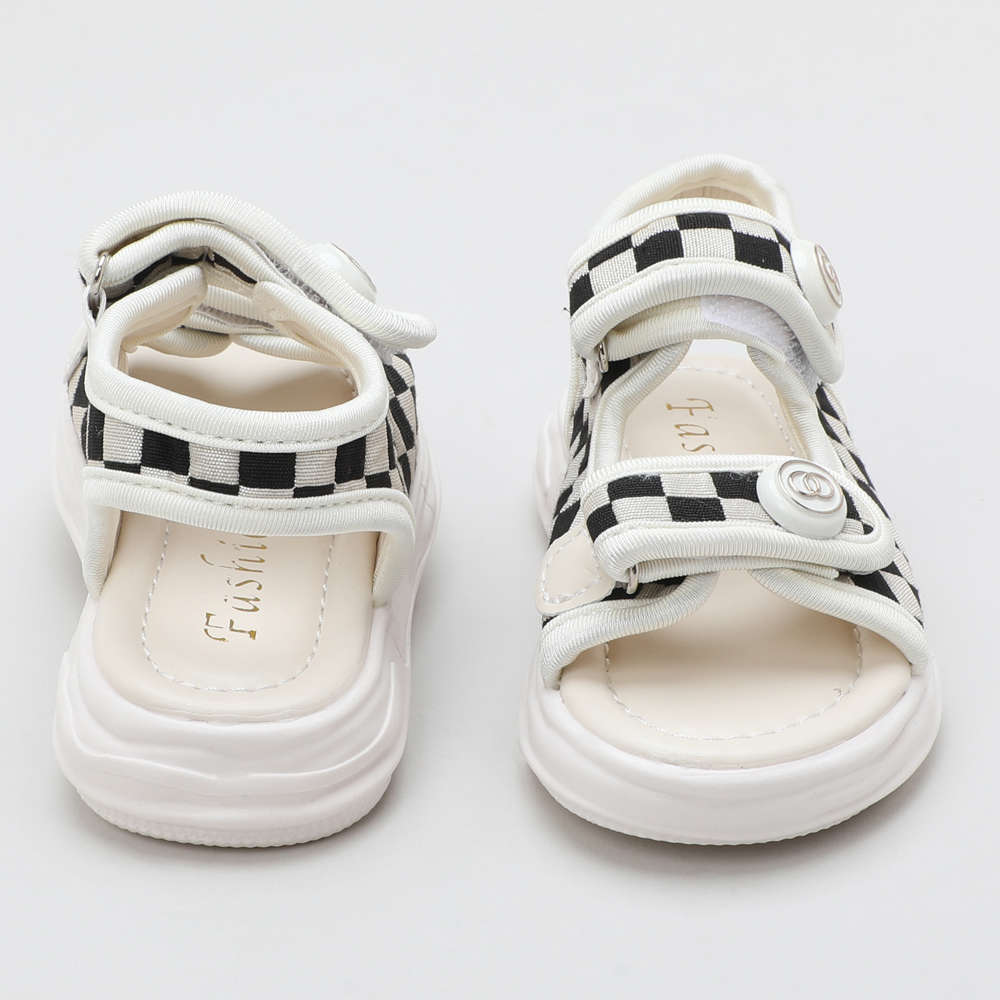 Shop Online Girls Multi Coloured Checkered Floaters at ₹629