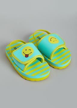 Shop Online Smiley Face Pool Striped Flip Flops at ₹329