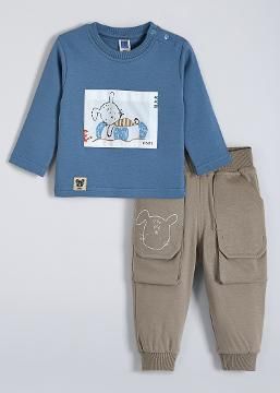 Shop Online 2-Pc Bunny Patch Work Jogger Set at ₹464